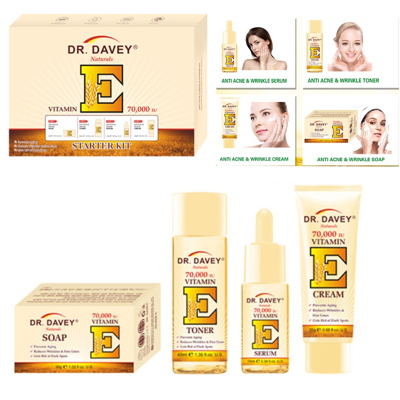 DR. DAVEY Vitamin E Anti Acne & Wrinkle Starter Kit