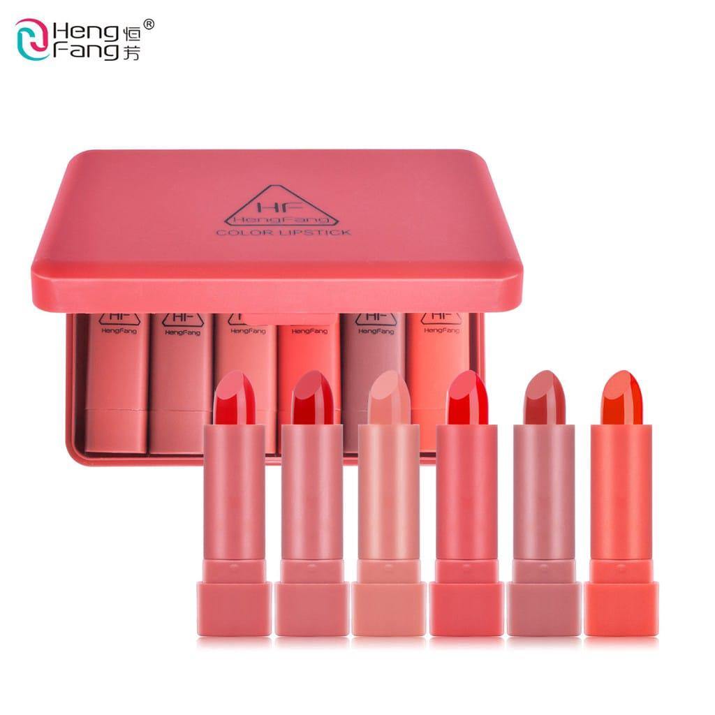 Heng Fang 6pcs Matte Mini Creamy Lipstick Set 9081