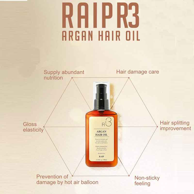 RAIP R3 Argan Hair Oil 100ml - Made in Korea