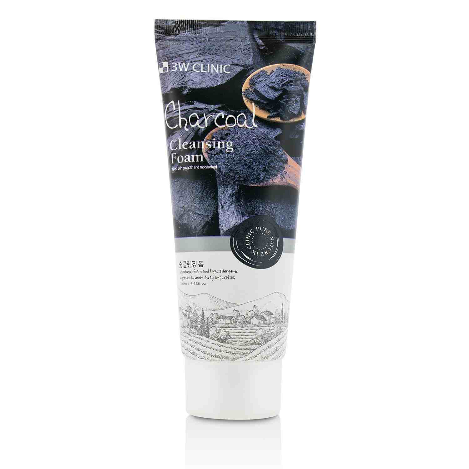 3w Clinic Charcoal Cleansing Foam- 100ml