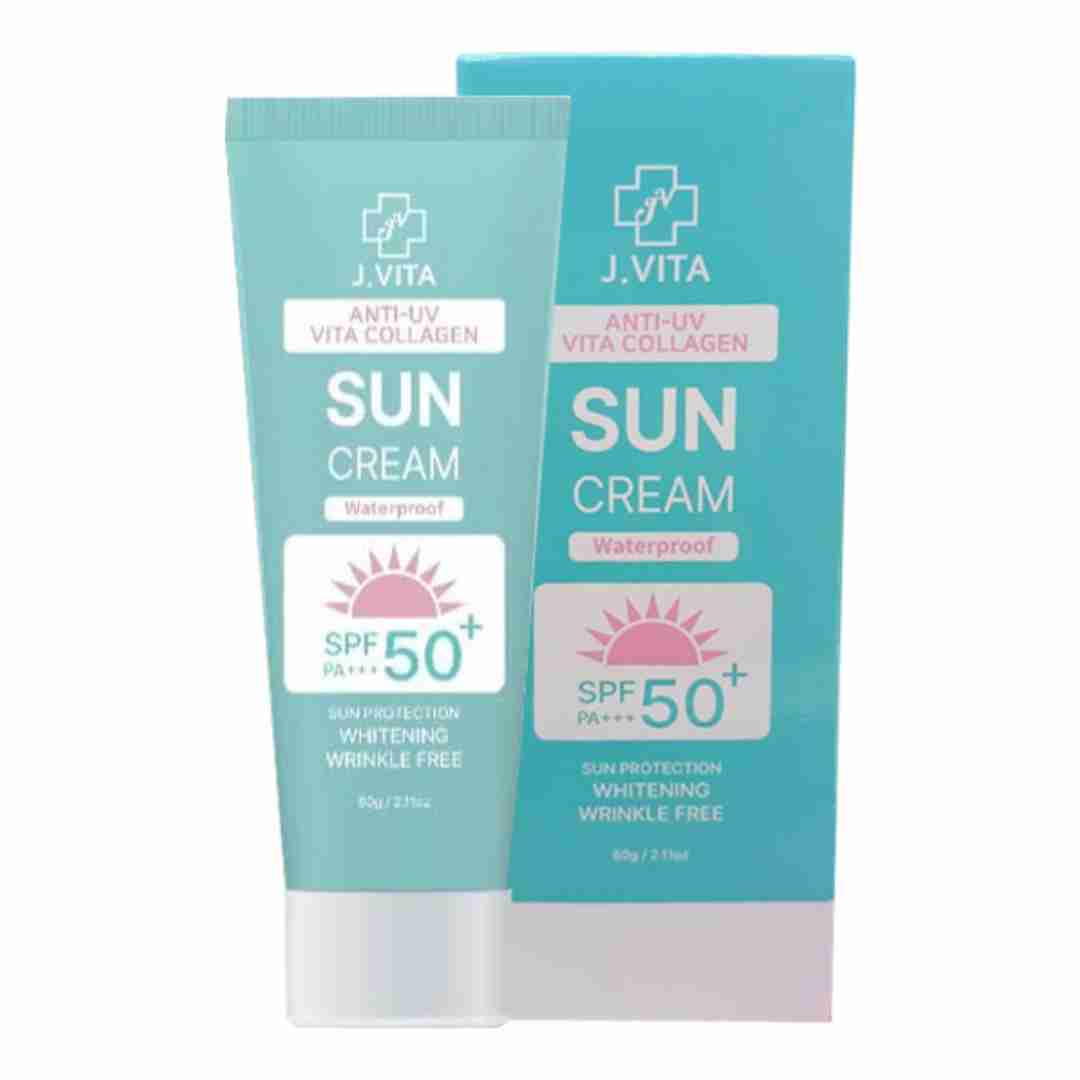 J.VITA Anti-UV Vita Collagen Waterproof Sun Cream SPF 50+ PA+++ 60g ...