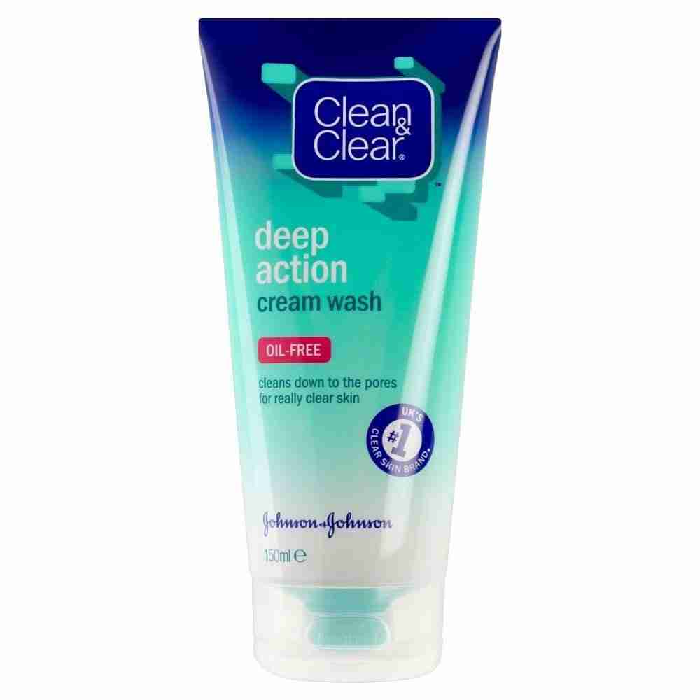 Clean & Clear Deep Action Oil Free Cream Wash - 150ml