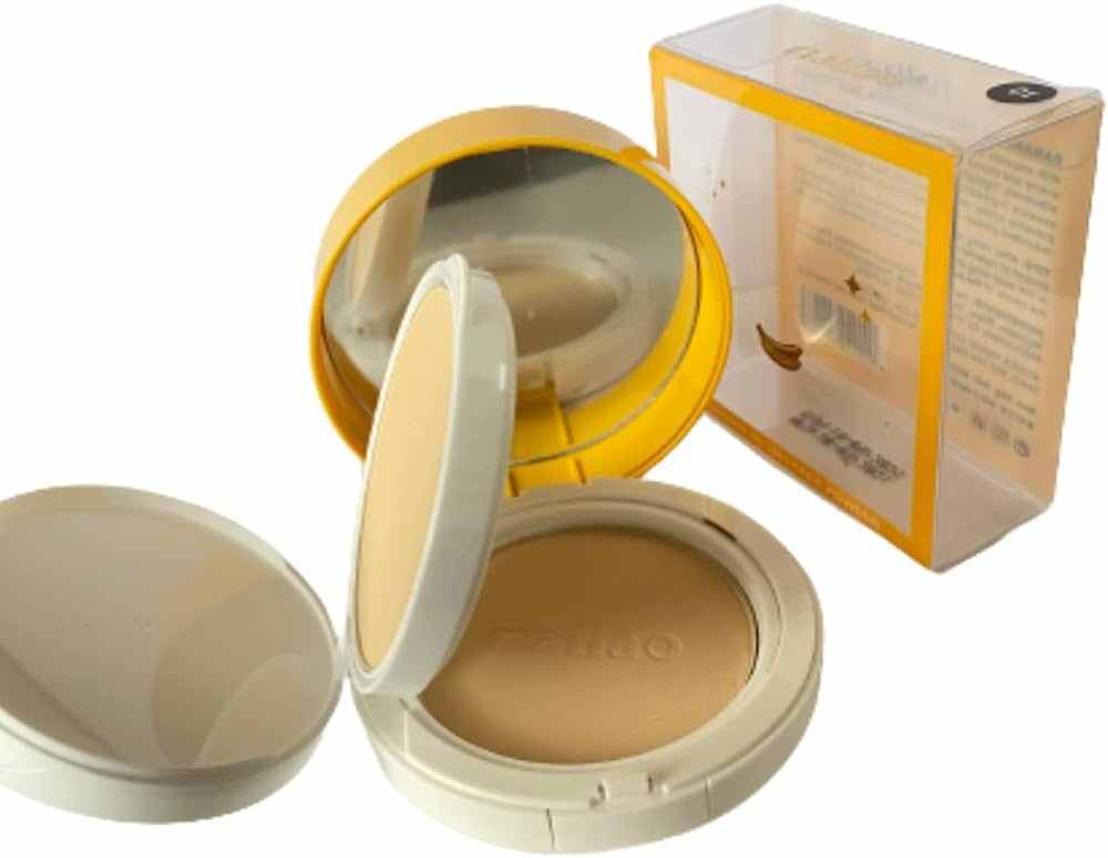 Maliao Banana HD 2 IN 1 Oil- Control Face Powder Compact SPF 25 )