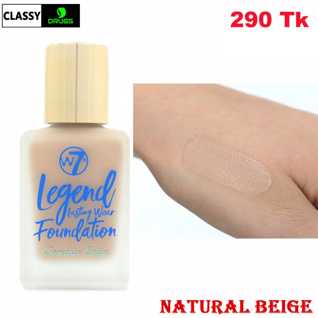 W7 HD Full Coverage Foundation Legend -Natural Beige