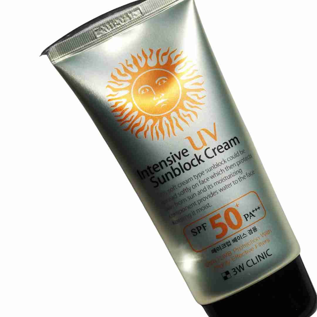 3W Clinic Intensive UV Sunblock Cream SPF 50+PA+++ 70ml - Made in Korea