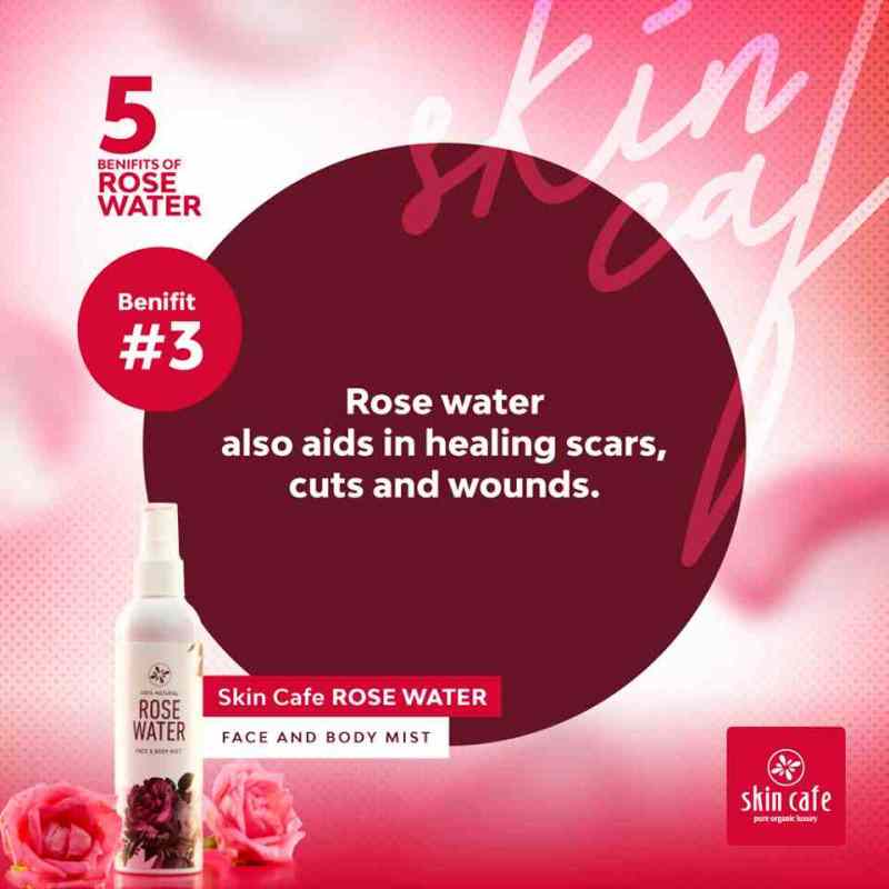Skin Cafe 100% Natural Rose Water Face And Body Mist